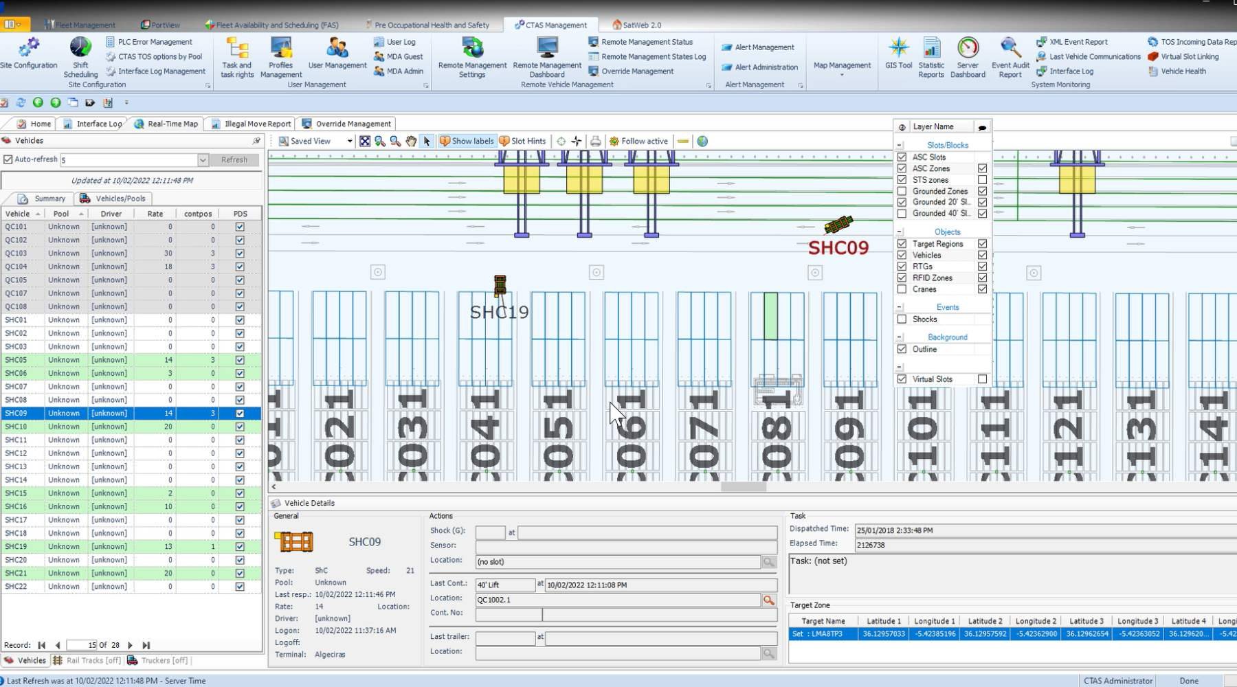 Container Control - Terminal Tracker Module